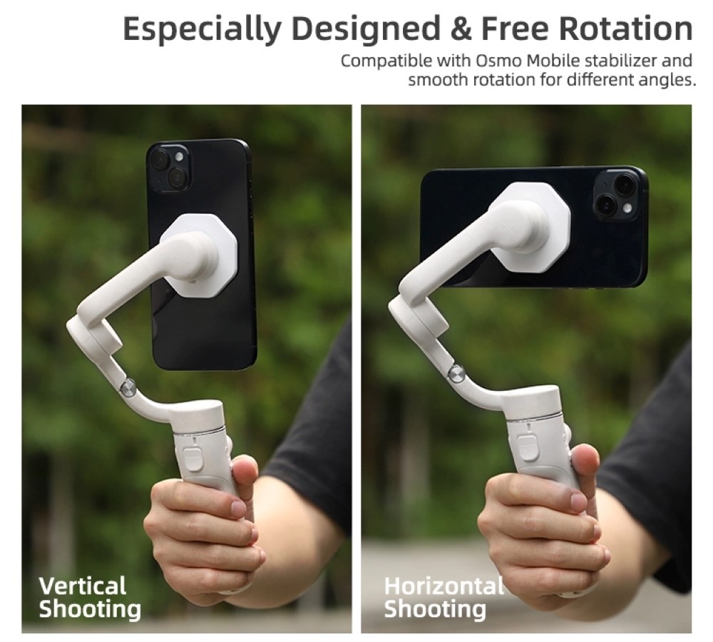 MagSafe Ring Holder for Tripod Mount Smartphone DJI Osmo Mobile Gimbal ...