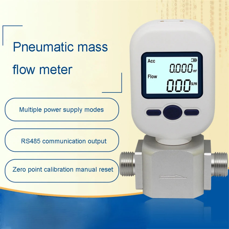 MF5706/MF5708/MF5712 Gas Mass Flow Meter Digital Gas Air Nitrogen Oxygen Flow Meter Air Oxygen ...