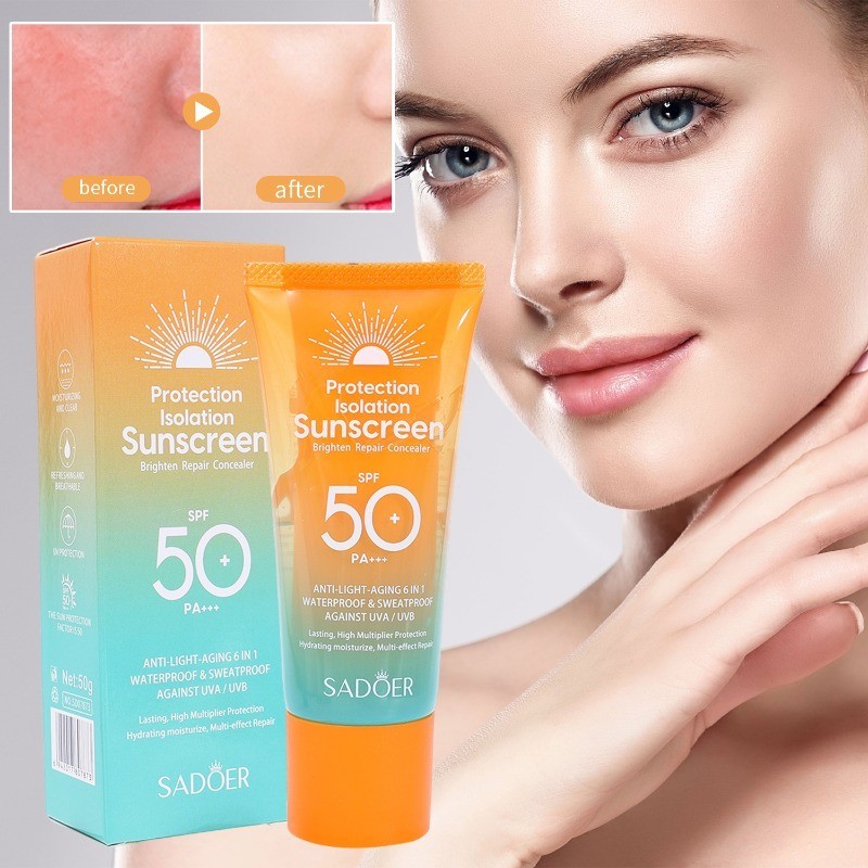 50G SPF50+ Anti-Ultraviolet Cream - for Face Neck Body - Outdoor ...