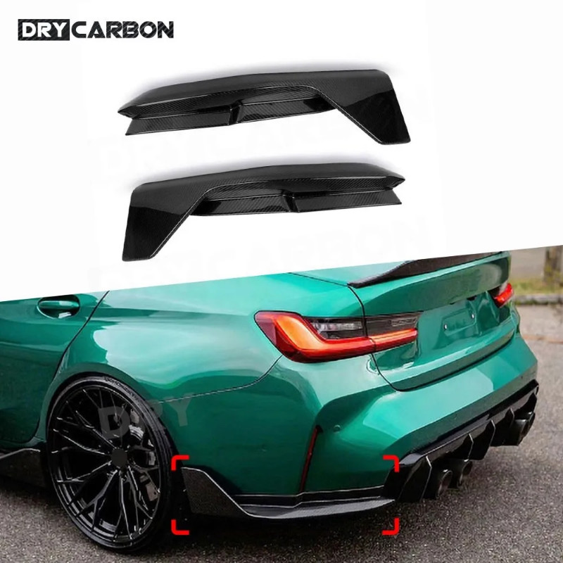 M Style Car Rear Diffuser Lip Splitters Rear Bumper Splitters Flaps ...