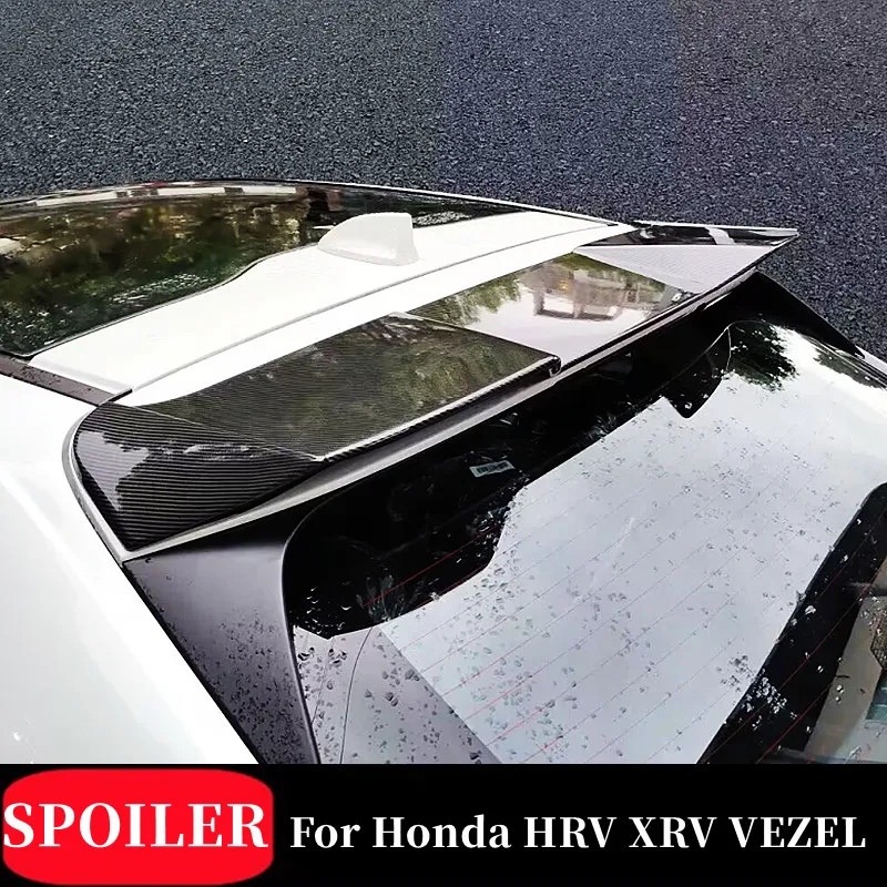 For Honda HRV XRV VEZEL 2021-2025 ABS Plastic Black Carbon Look Rear ...