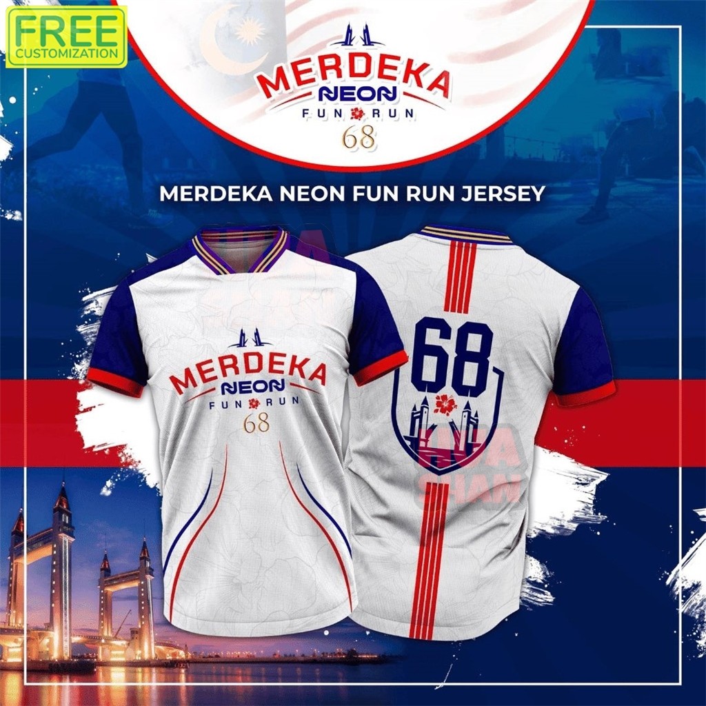 Malaysia 68th Merdeka 2025 Design Sublimation Jersey Baju Merdeka Budak ...