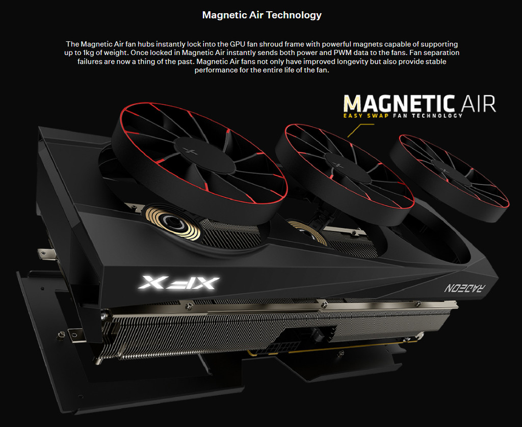 XFX QUICKSILVER AMD RADEON RX 9070XT MAGNETIC AIR EDITION 16GB GDDR6 ...