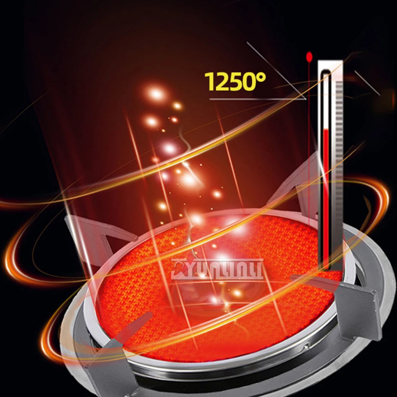 2025 H2-T06 Household Stainless Steel Infrared Gas Cooktop Desktop ...