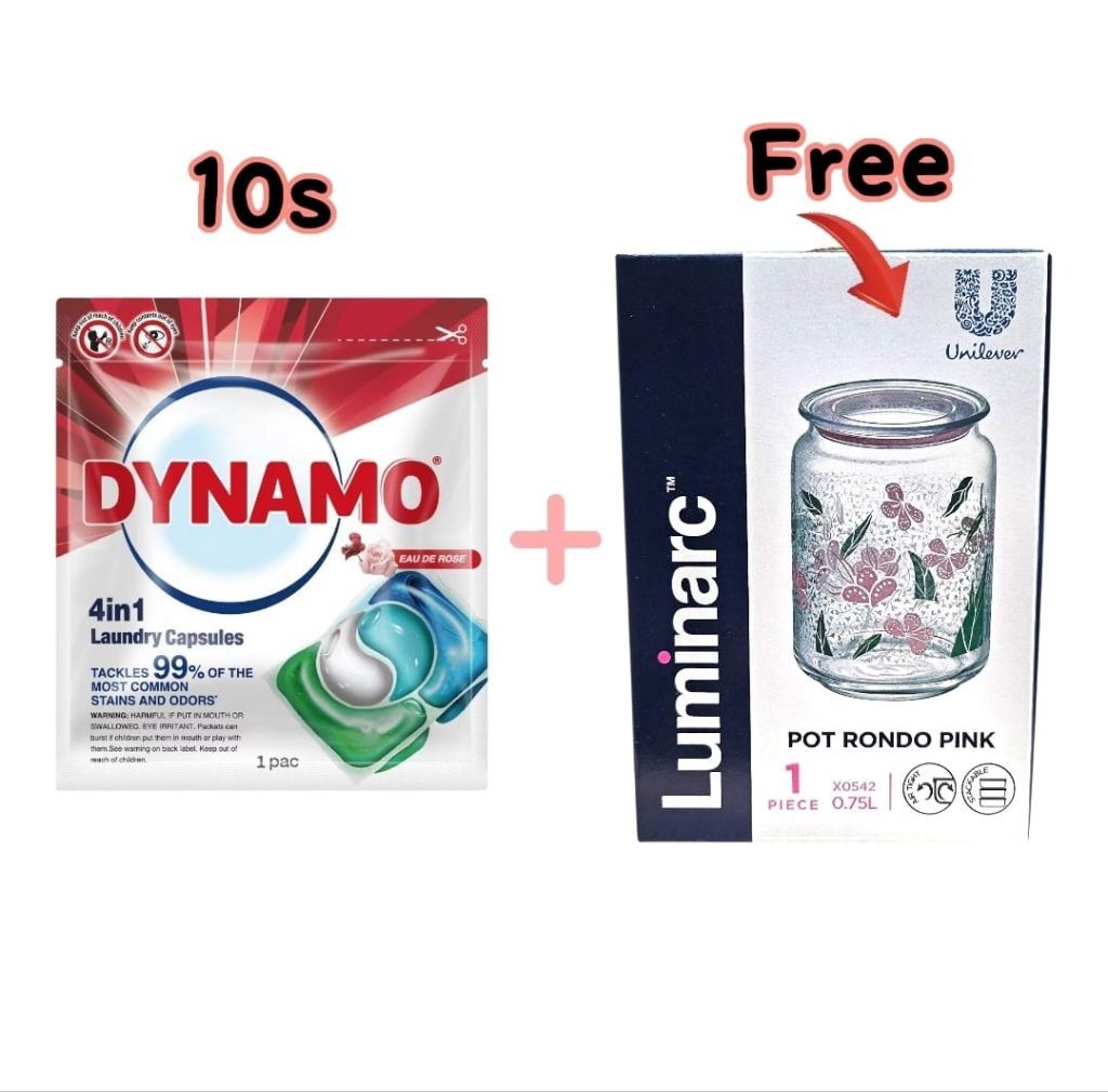 Dynamo Rose /Fab All in One Laundry Capsules Lavender (10ml x 10pcs ...