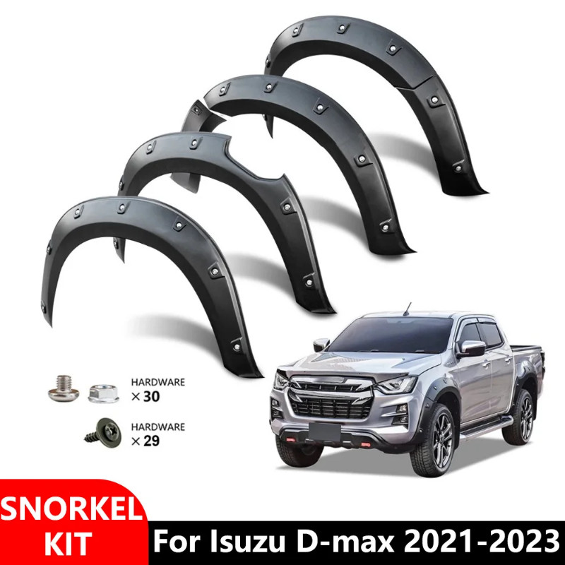 4X4 Fender Flares Wheel Arch Extension for Isuzu D-max dmax 2021 2022 ...
