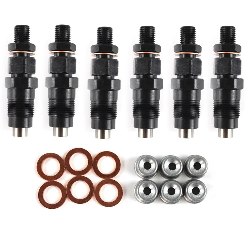6PCS Diesel Fuel Injector Kit For Nissan Patrol GU Y61 TD42 TD42T Fuel ...