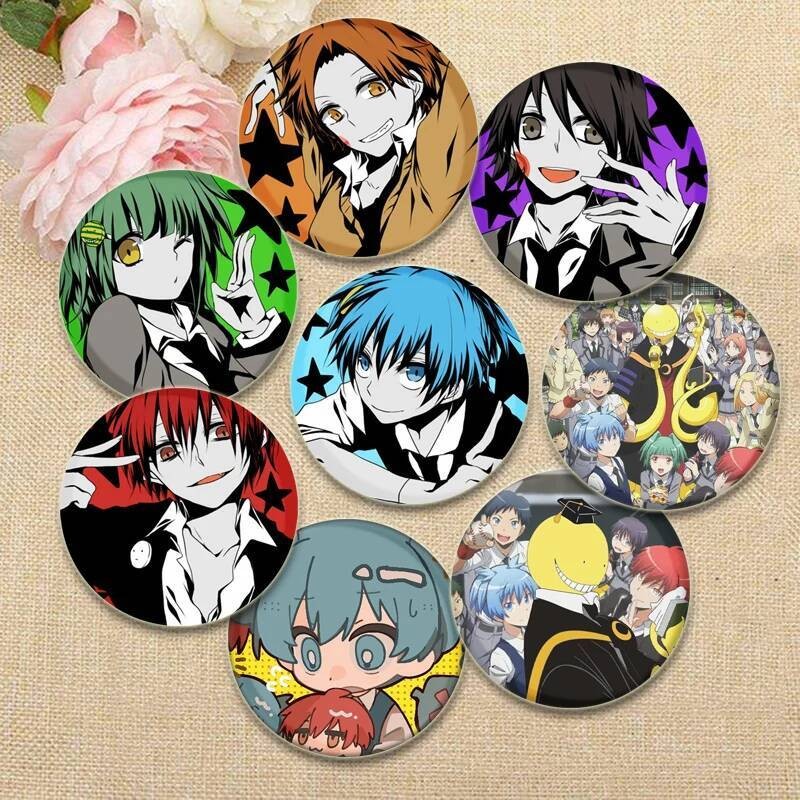 Anime Assassination Classroom Brooches Shiota Nagisa Korosensei Akabane ...