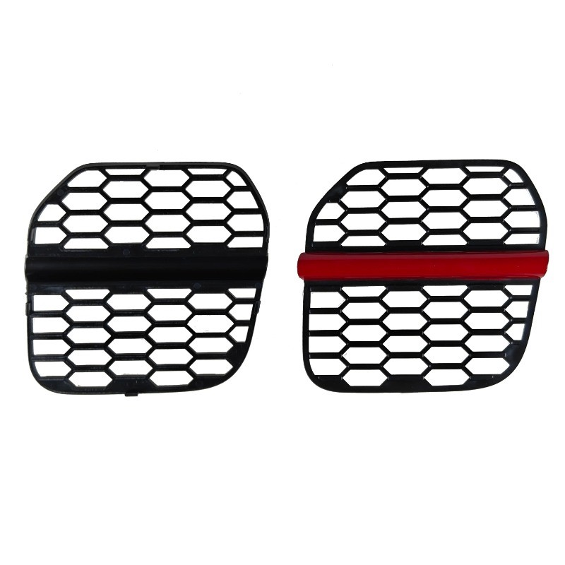 New ABS Material Decorations Racing Style Bumper Duct Fins Side Mesh ...