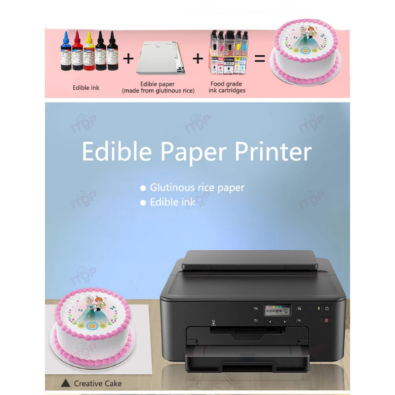 ITOP EPRN01 Wireless Rice Paper Food Printer Food Grade Edible Ink ...