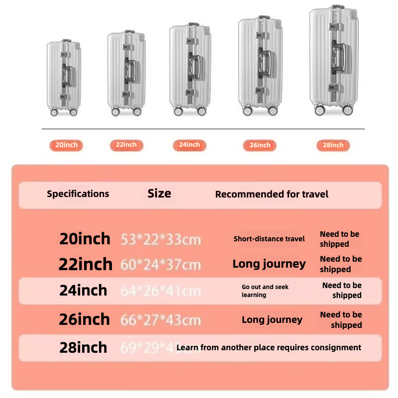 Zipperless 20/24/28 Inch Hard Shell Luggage Stylish Lightweight Trolley ...