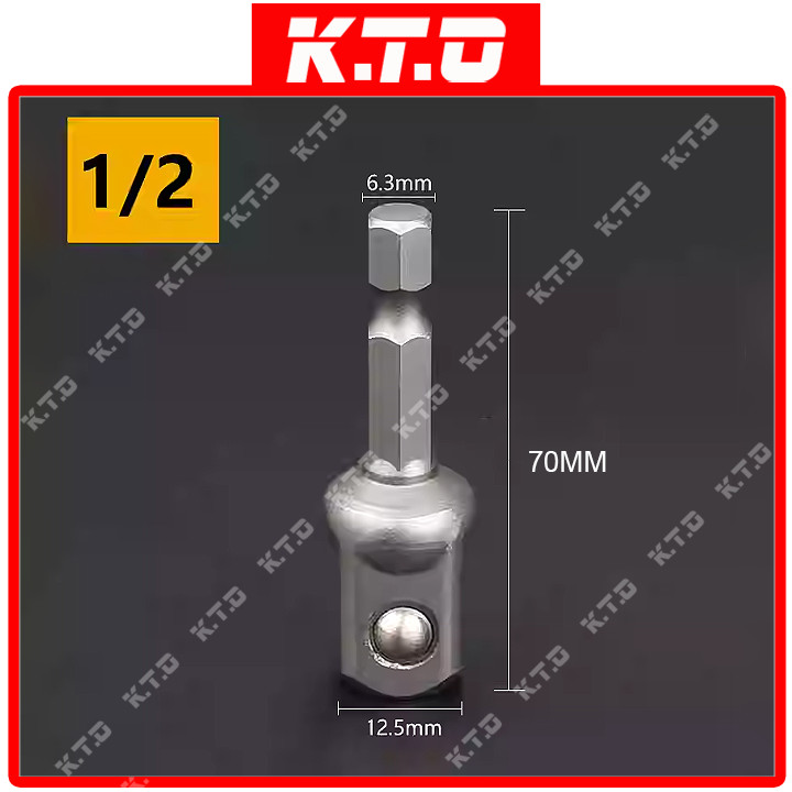 1pcs 70mm 1/2“ Hex Shank Drill Bit Socket Adapter Driver Screwdriver ...