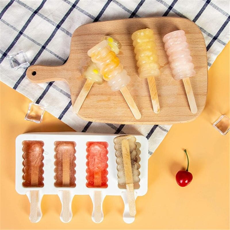 200PCS Popsicle Stick Ice Pops Sticks Ice Cream Sticks Arts & Crafts ...
