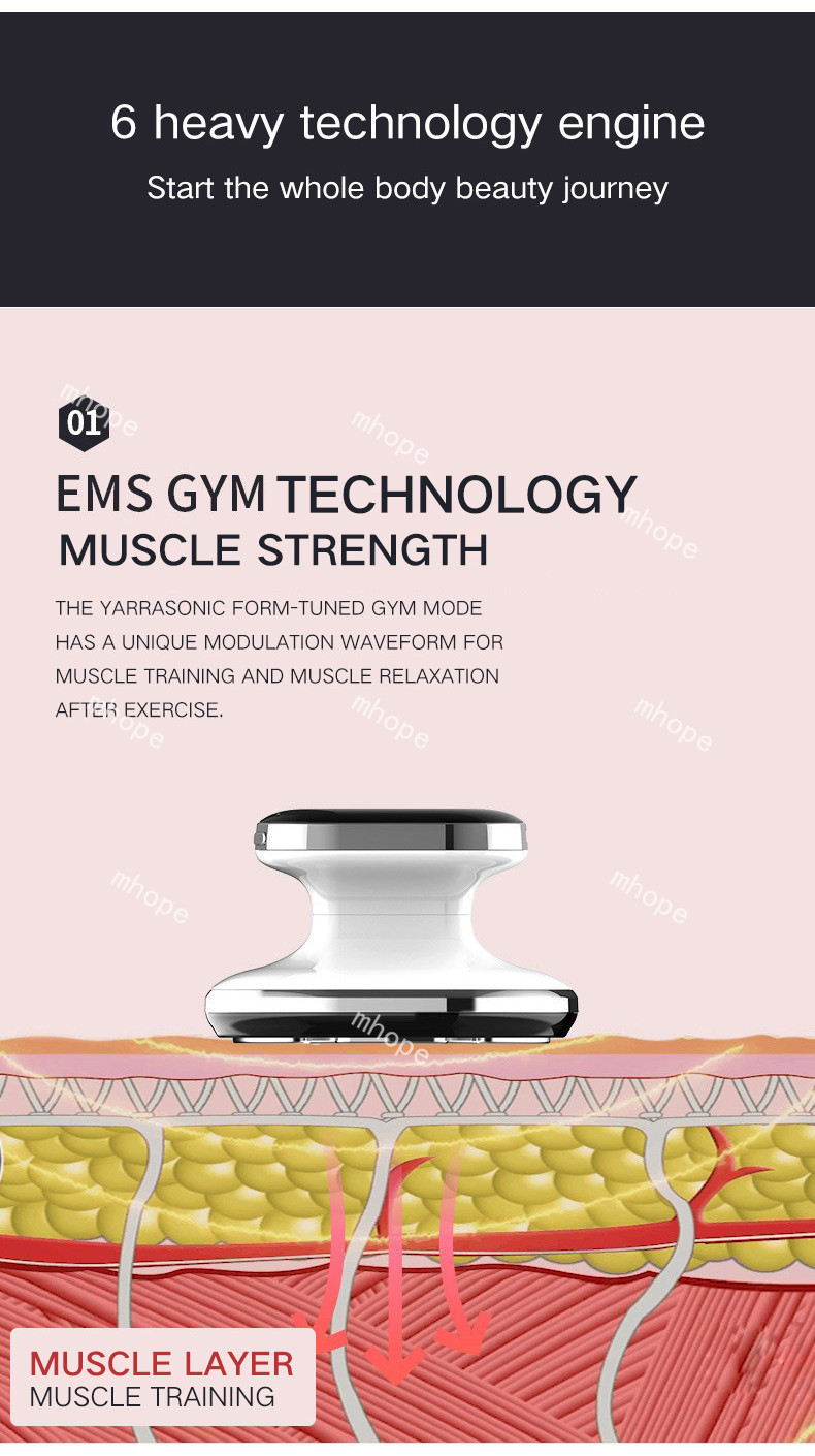 RF Cavitation Ultrasonic Slimming Massager LED Fat Burner Anti ...