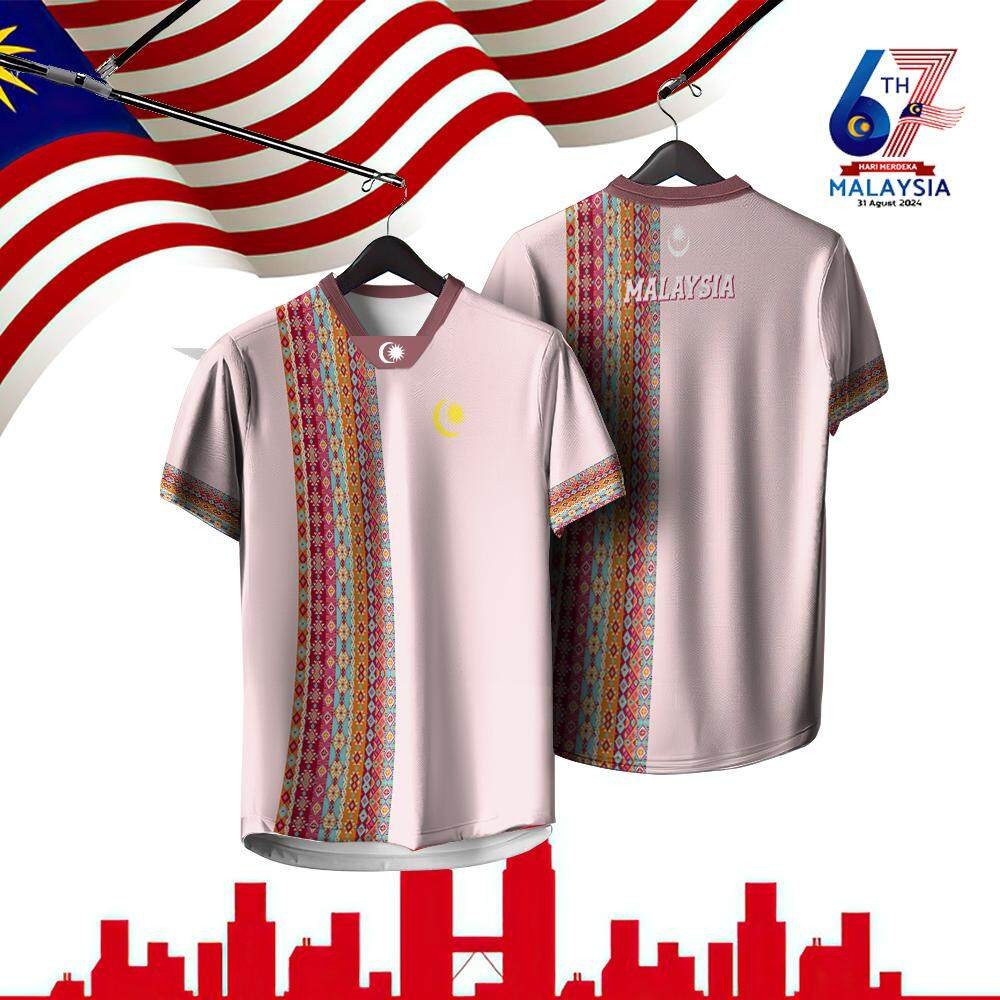 Baju Merdeka 68 Tahun baju jersey Ethnic T-shirt 2025 Tshirt Merdeka ...