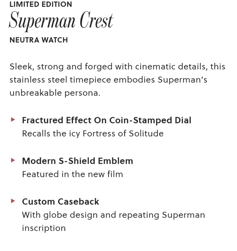 Fossil Gent LE1208SET Superman x Fossil Limited-Edition Superman ...
