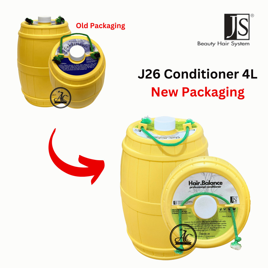 JS Exclusive Professional Shampoo J25 / Conditioner J26 4000ml Salon ...