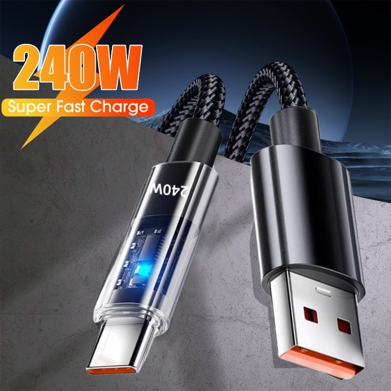 240W 10A Quick Charging Cable - High-speed Data Transmission - USB To ...