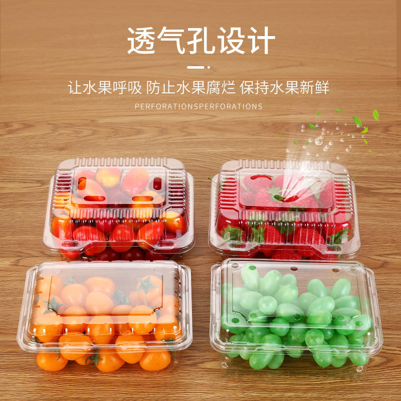 Disposable Plastic Fruit Box Takeaway Fresh Packaging Box Fruits ...