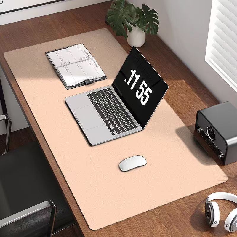 Large Mousepad Keyboard Mat Thick Leather Portable Anti-slip Smooth ...