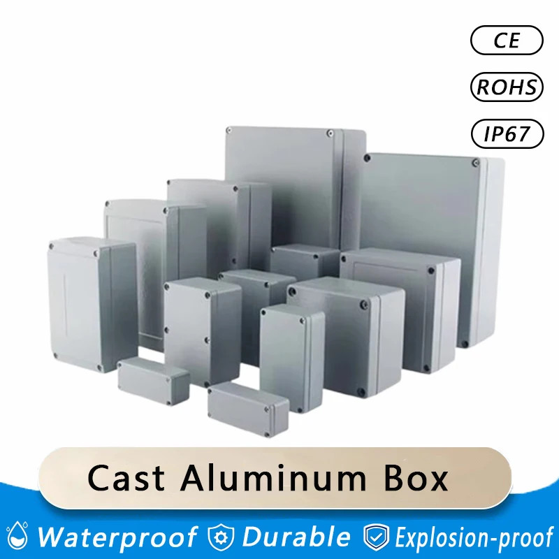 IP67 Outdoor Aluminum Enclosure Waterproof Industry Junction Box PCB ...