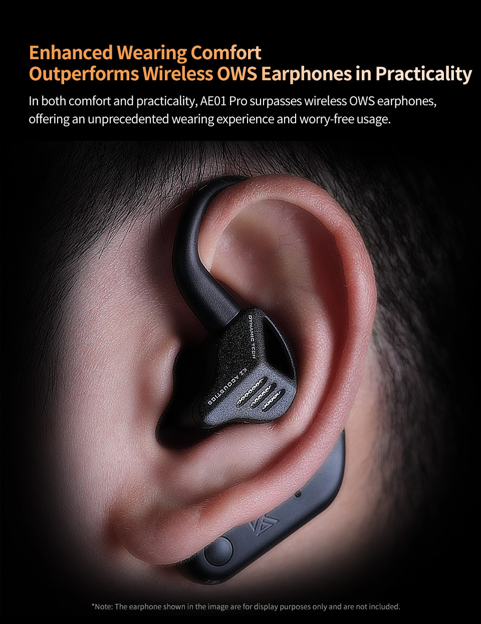 KZ AE01 Pro Wireless Upgrade Ear Hook Earphones Cable ANC Noise ...