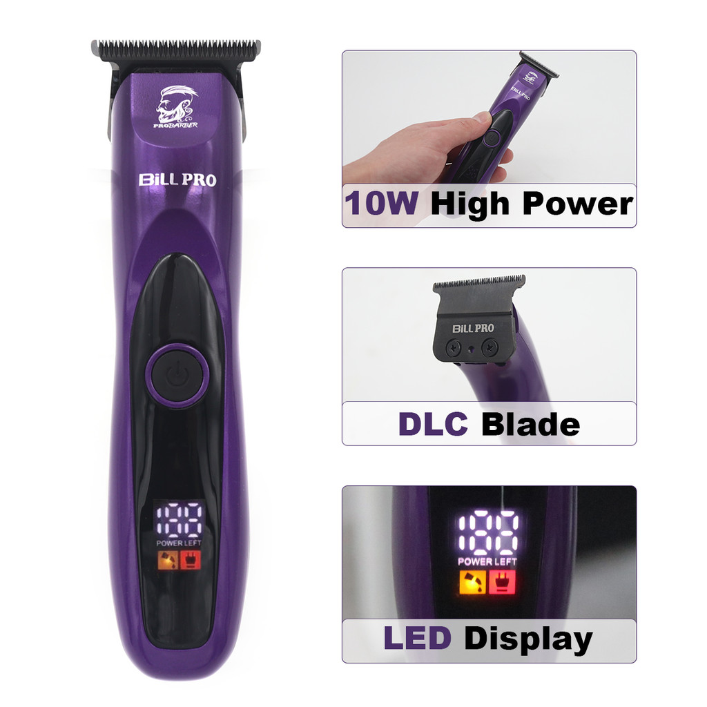 BILLPRO BL-951 Trimmer for Men with DLC Blade T-Blade 7000RPM 10W LCD ...