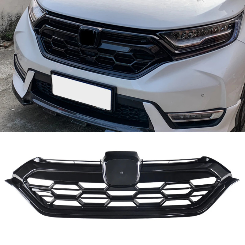 Modified For CRV Racing Grill For CRV 2018 2019 2020 Front Bumper ...