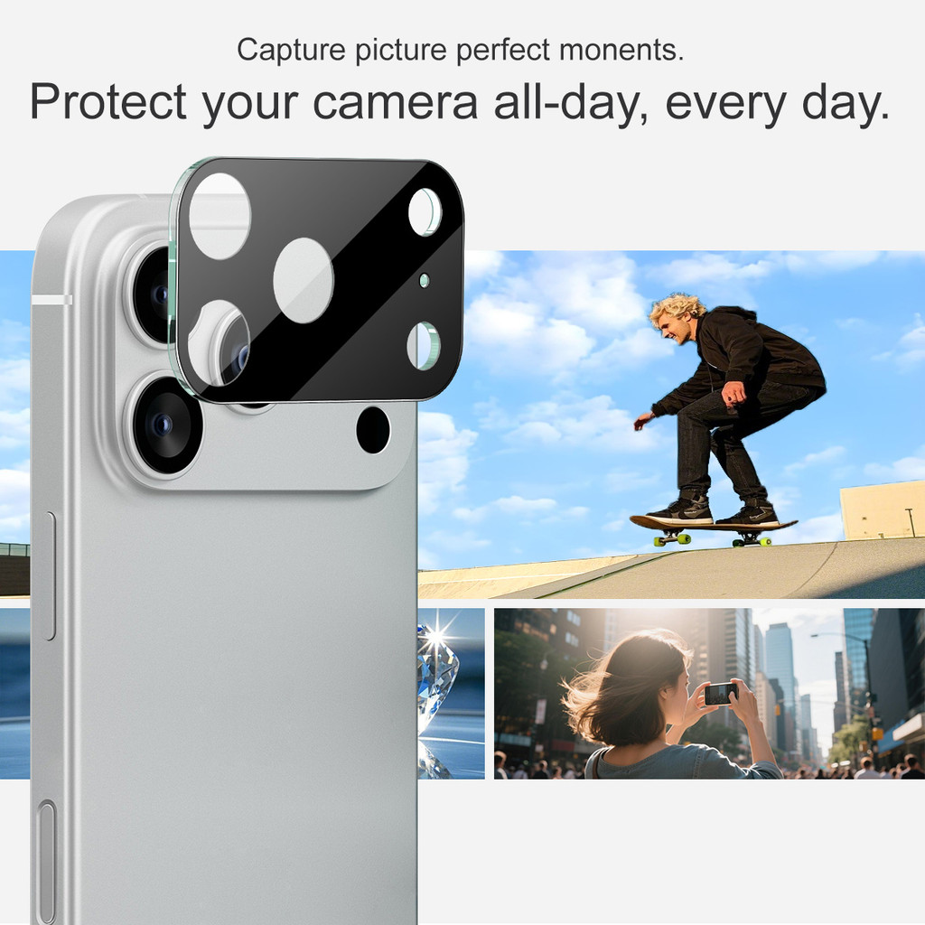 For iPhone17 Pro Max Lens Glass IMAK Black Version Glass Lens Film For ...