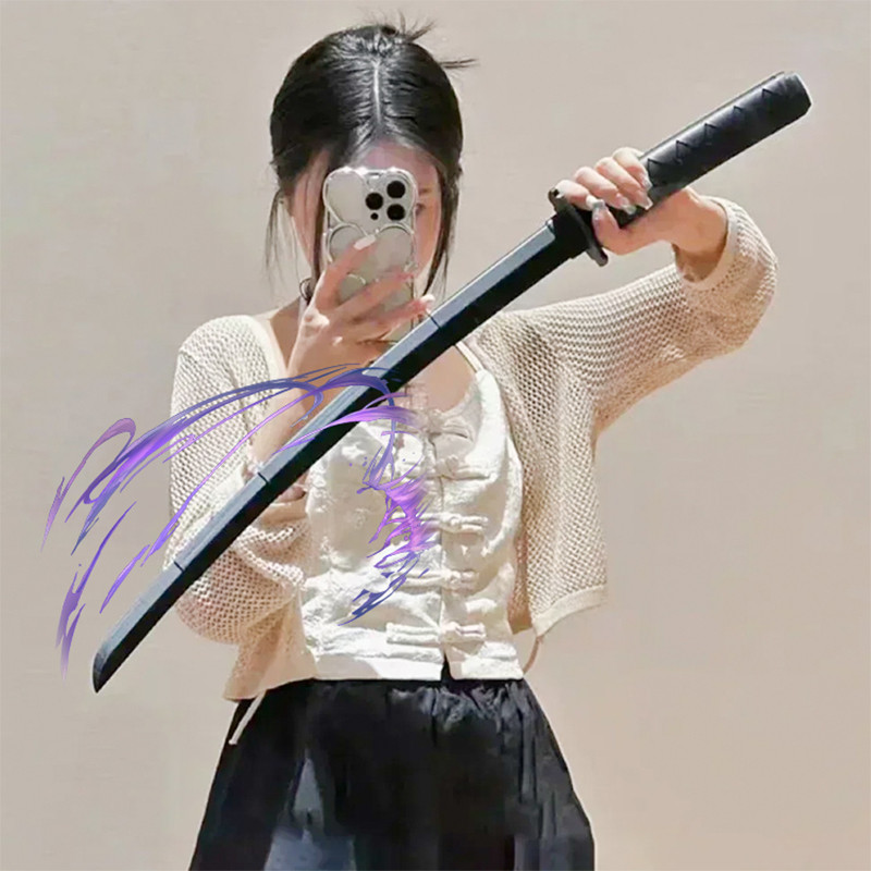 3D printed gravity straight out retractable katana toy, retractable Cos ...