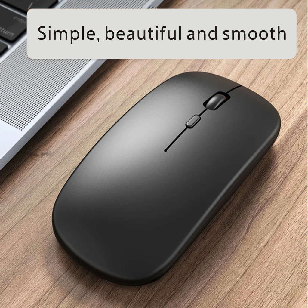 Silent Bluetooth Mouse LED Optical 2.4G USB Wireless Mouse Rechargeable ...