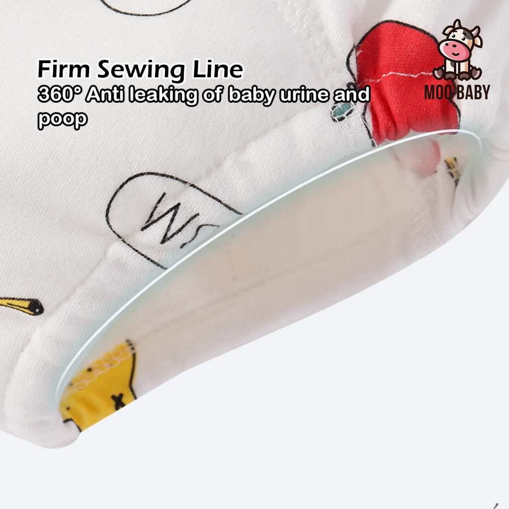 Moo Baby XL 6 Lapis Seluar Dalam Potty Training Seluar Latihan Kencing ...