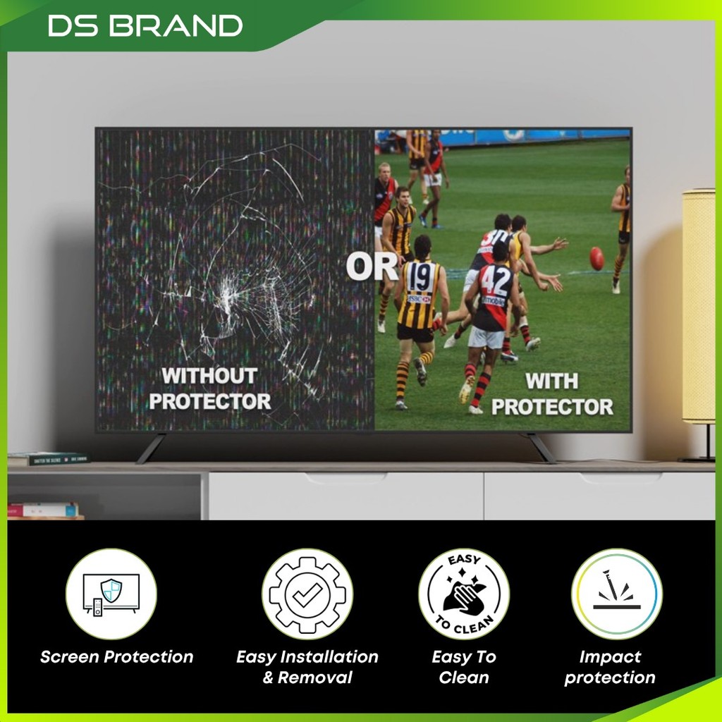 TV Screen Protector Flat Type for LED Smart TV 32–55 Inch Local Seller ...