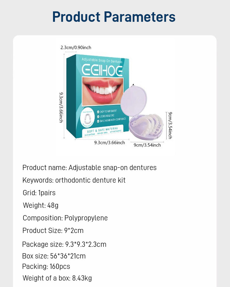 🔥Genuine purchase restriction🔥Adjustable snap-on dentures/ Temporary ...