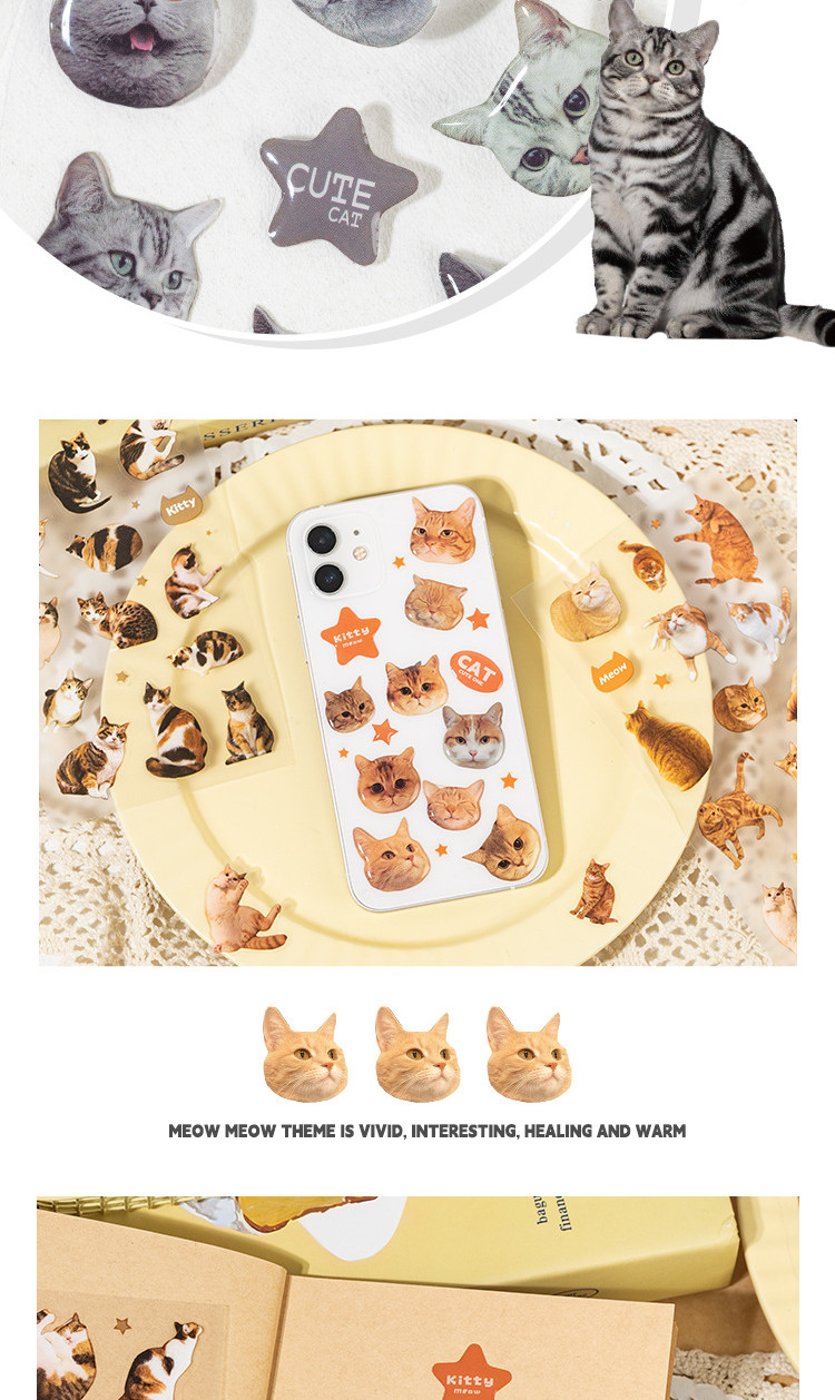 ENWEI 2 Pcs [Mimi Meow Meow Series] Cute And Versatile Handheld Account ...