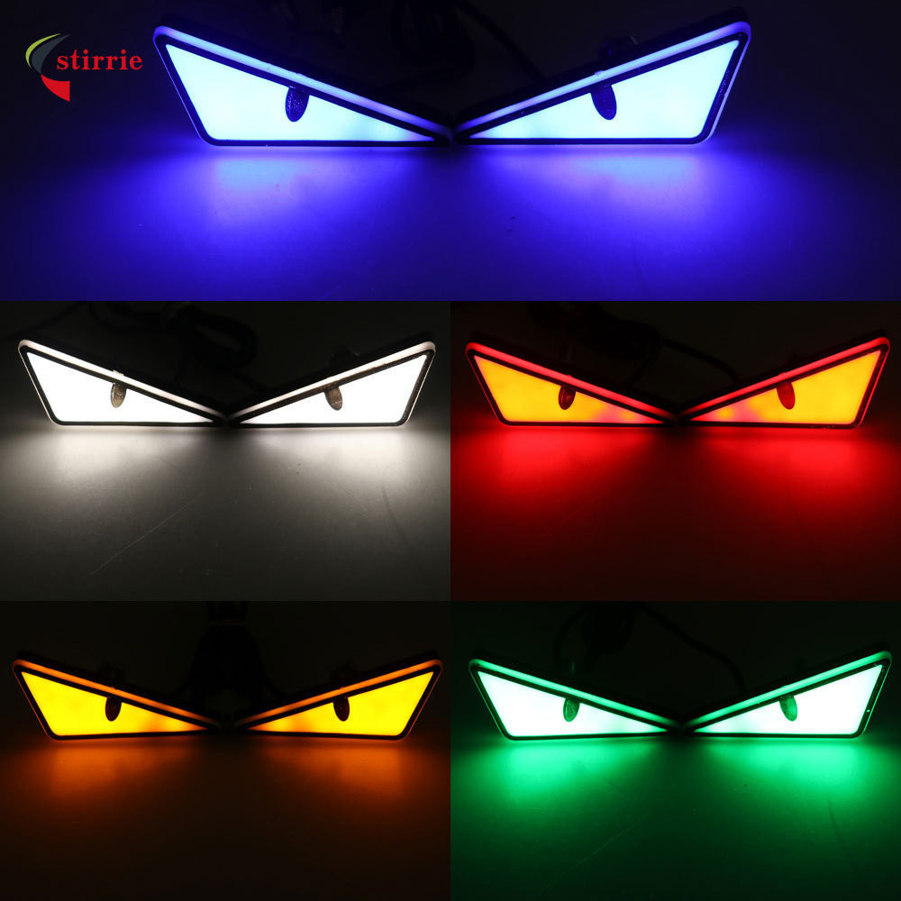2PCS Motorcycle Number Plate Light License Plate Light LED Triangle ...
