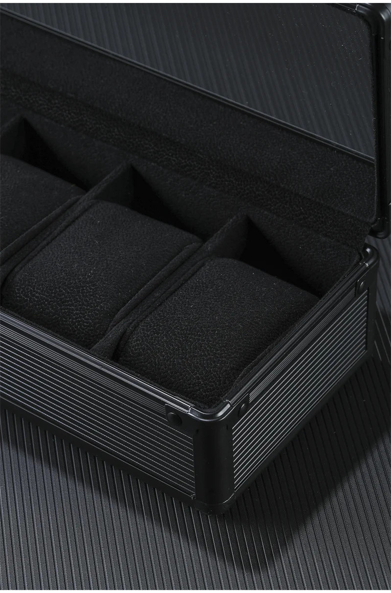 Watch Box 5 slot High-End Aluminum Alloy watch storage box Detachable ...