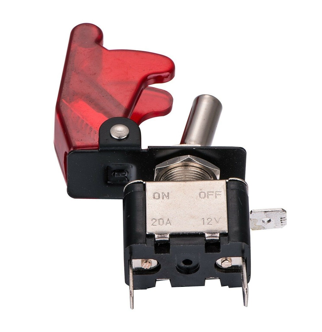 ⭐ Hot selling ⭐ Heavy Duty 20 AMP Toggle Switch SPST On-Off RED LED and ...