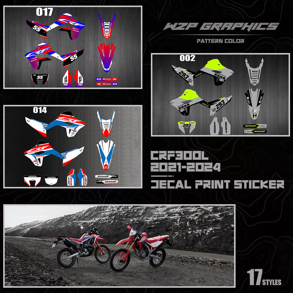 Graphics Stickers Decals Deco Full Kit For Honda CRF300L CRF 300L 2021 ...