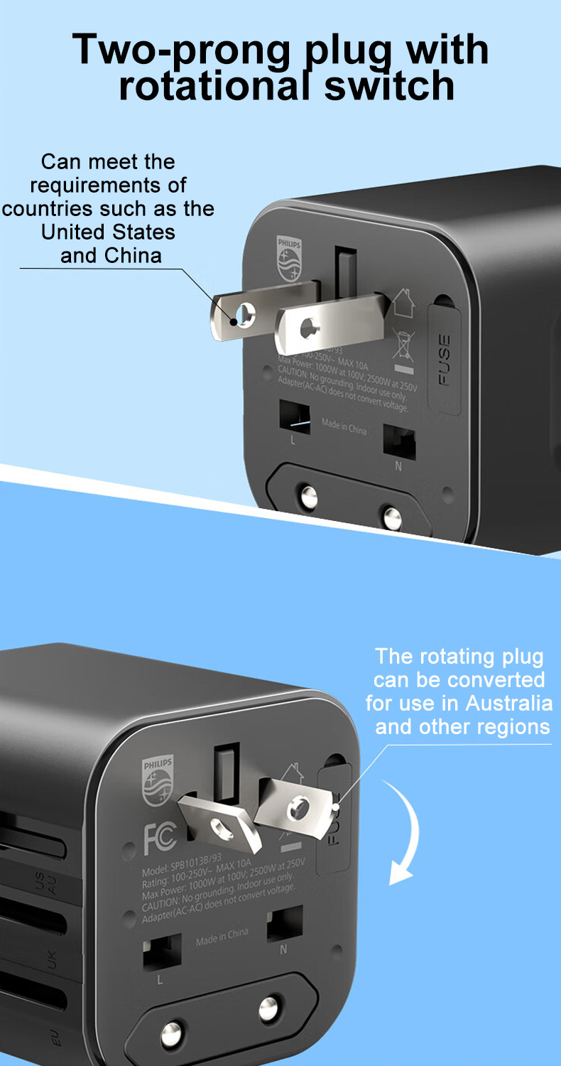 Philips Global Travel Adapter 3 colors | Shopee Malaysia