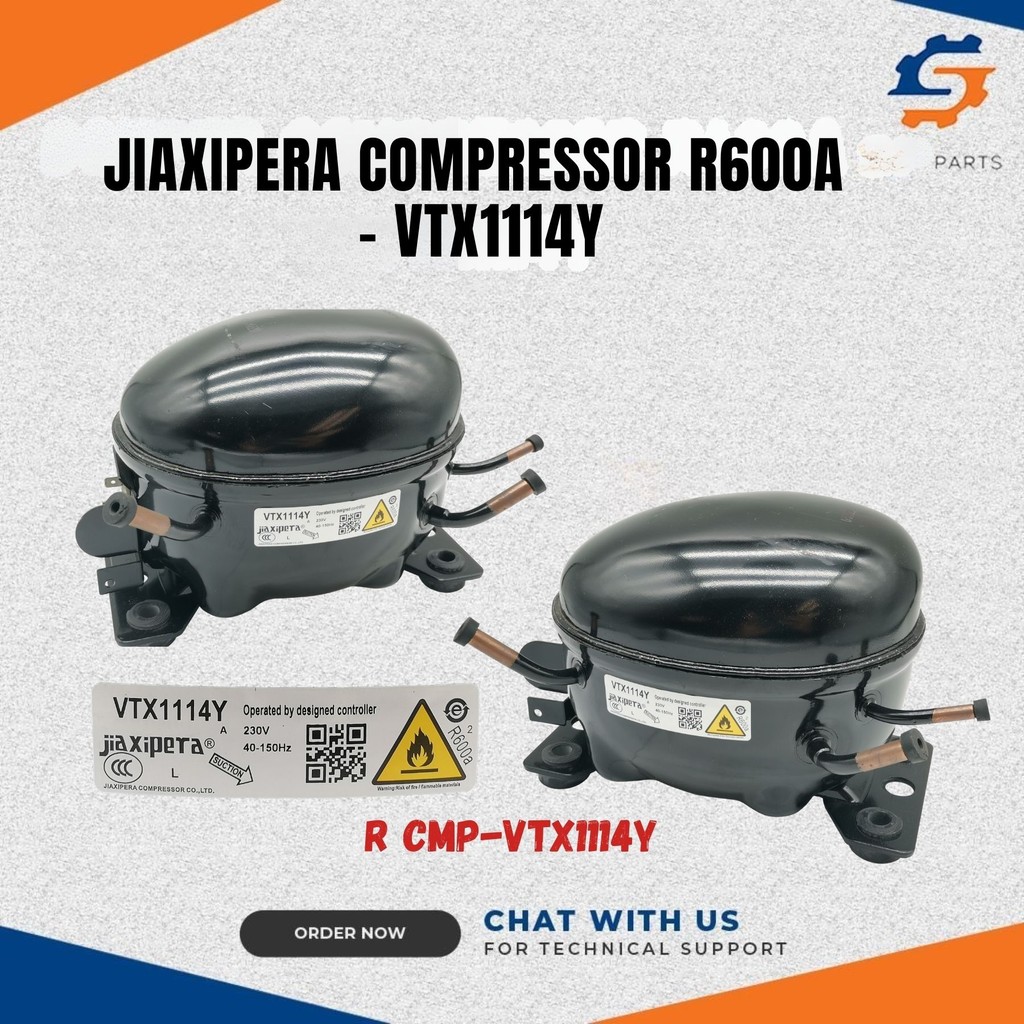 JIAXIPERA R CMP-VTX1114Y Compressor | 1/5HP | R600a | 220-240V ...