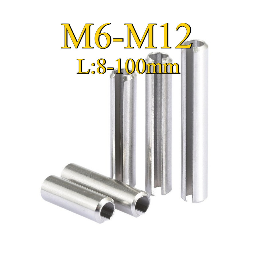 ((LS) 304 Stainless Steel Elastic Pin A2-70 Cylindrical Pin Open Pin ...