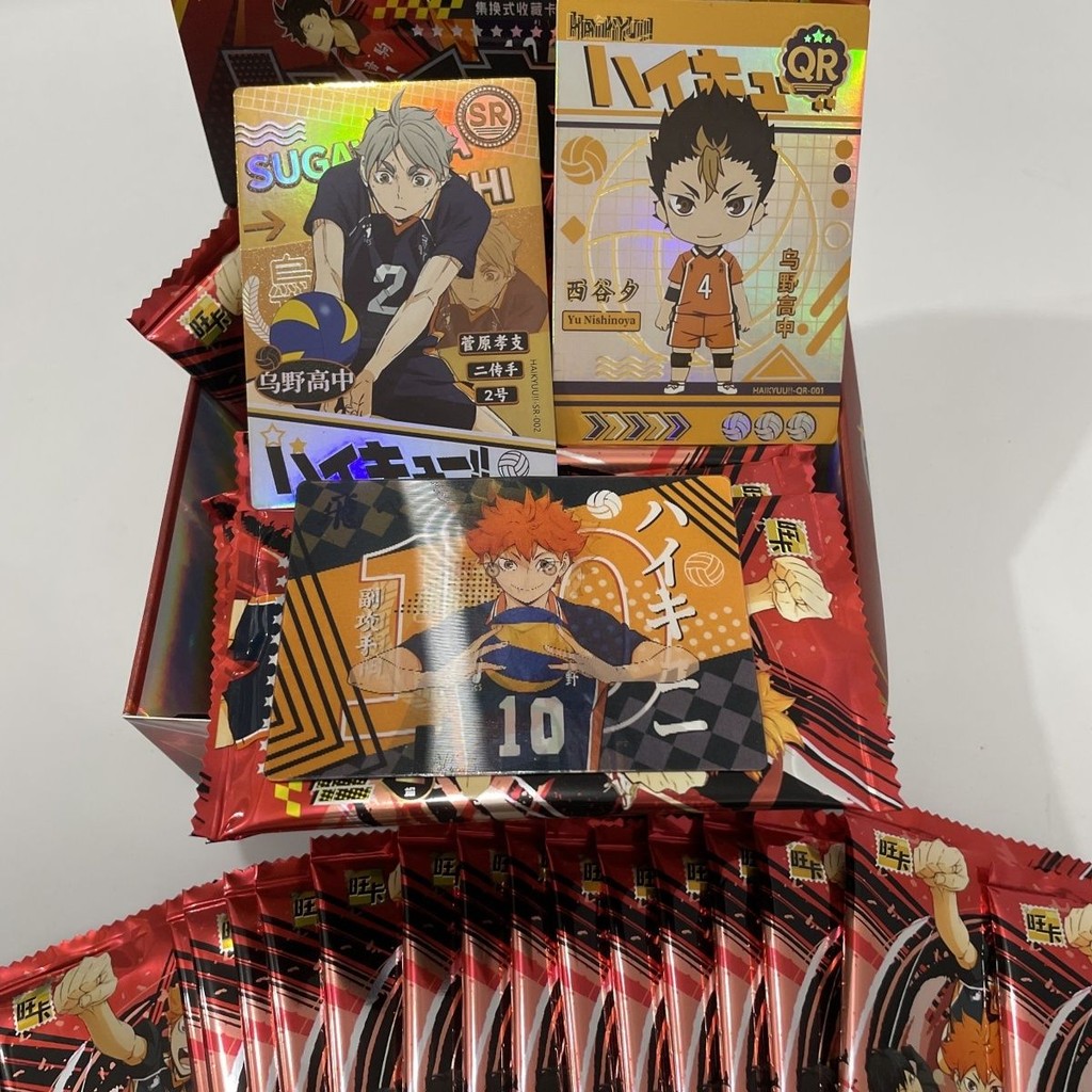 Haikyuu!! Cards Collectible Cards Blind Box Anime Trading Card Set 30 ...