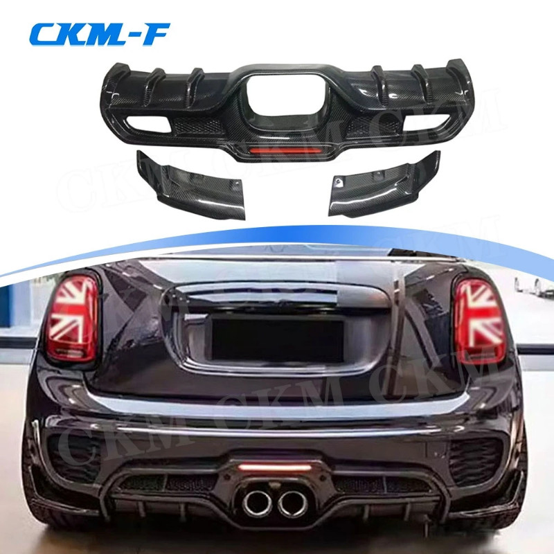 Carbon Fiber Rear Bumper Lip Diffuser Spoiler Splitters Flaps For BMW ...