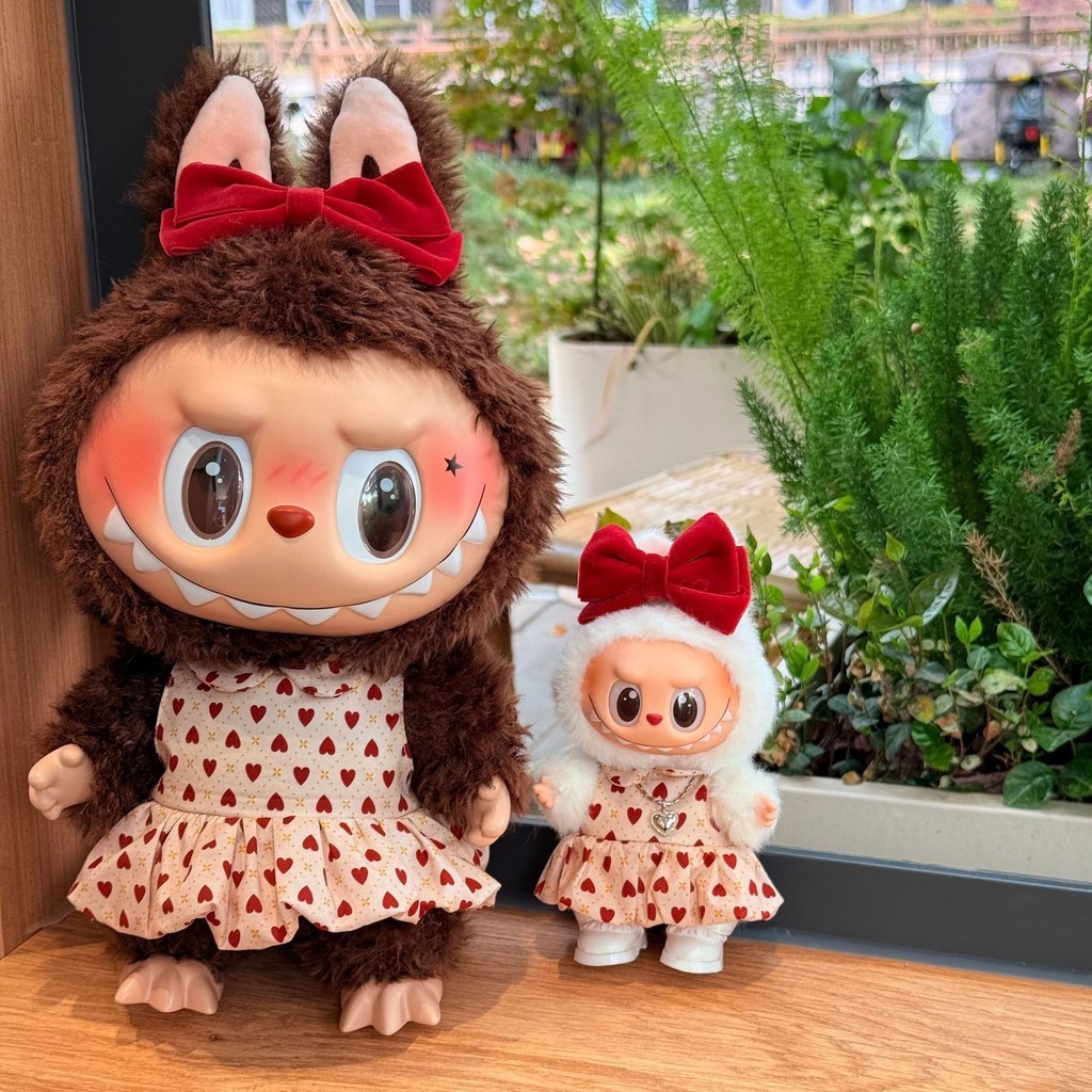 CF (Cloth Only) For 17 cm LABUBU v1/v2/v3 Plush Doll summer vacation ...