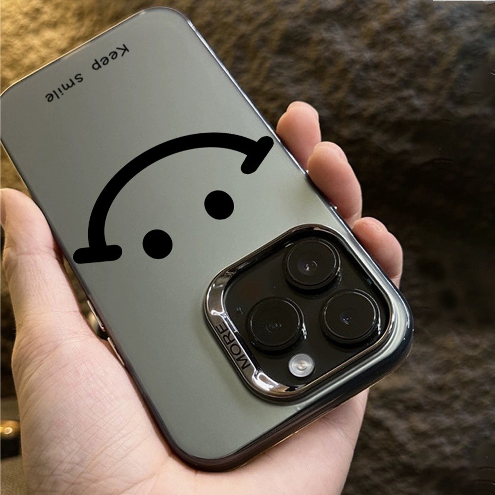 INS Simple Smile Face Phone Case for iPhone 16 15 14 Pro Max iPhone 11 ...