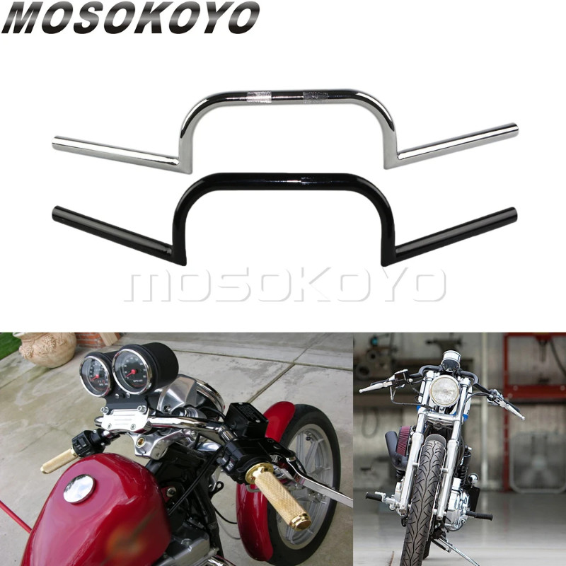 1" Handlebar Tracker Drag 25mm 22mm Clubman Handle Bar for Harley ...
