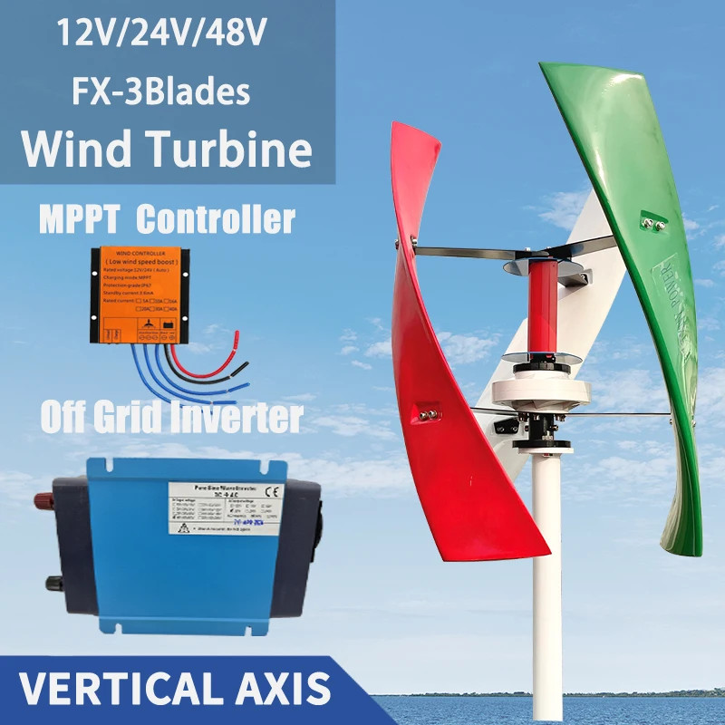 Factory Price Wind Turbine Vertical Axis Wind Turbine Generator ...