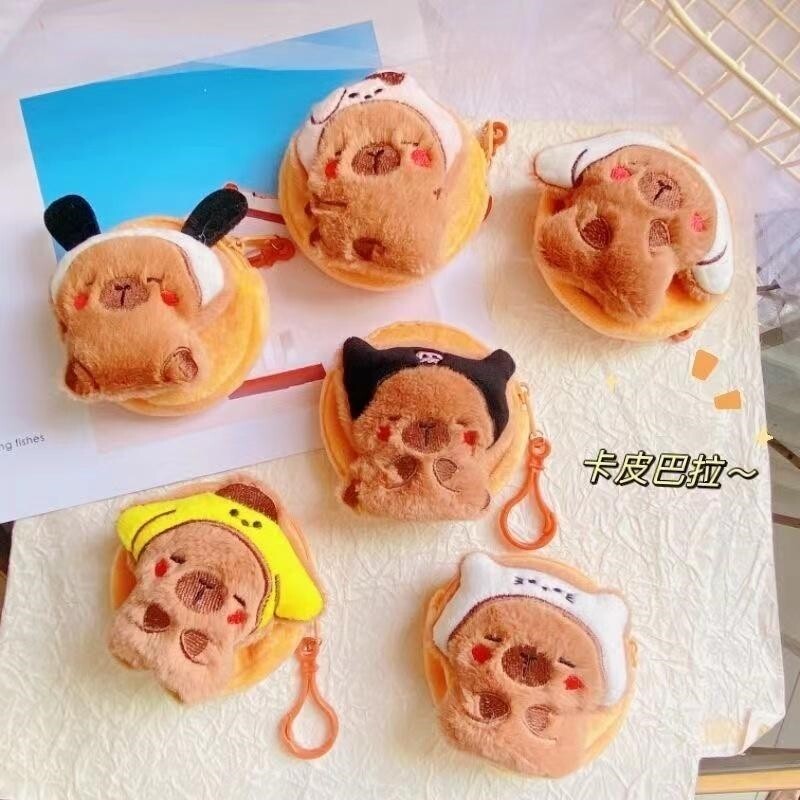 New Cute Kapibara Plush Coin Purse Capybara Bag Pendant Earphone ...