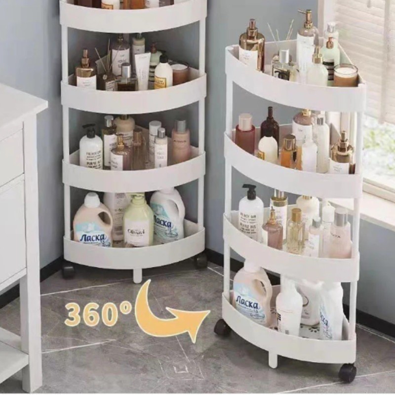 Tri-Corner Rack Bathroom Corner Triangular Corner Rack Floor Multi ...